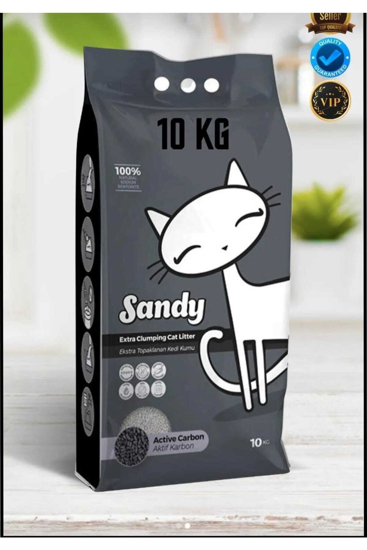 Sandy 10 Kg Kokusuz By Kedi Kumu Aktif Karbonlu Extra Topaklanan 10 Kg ...