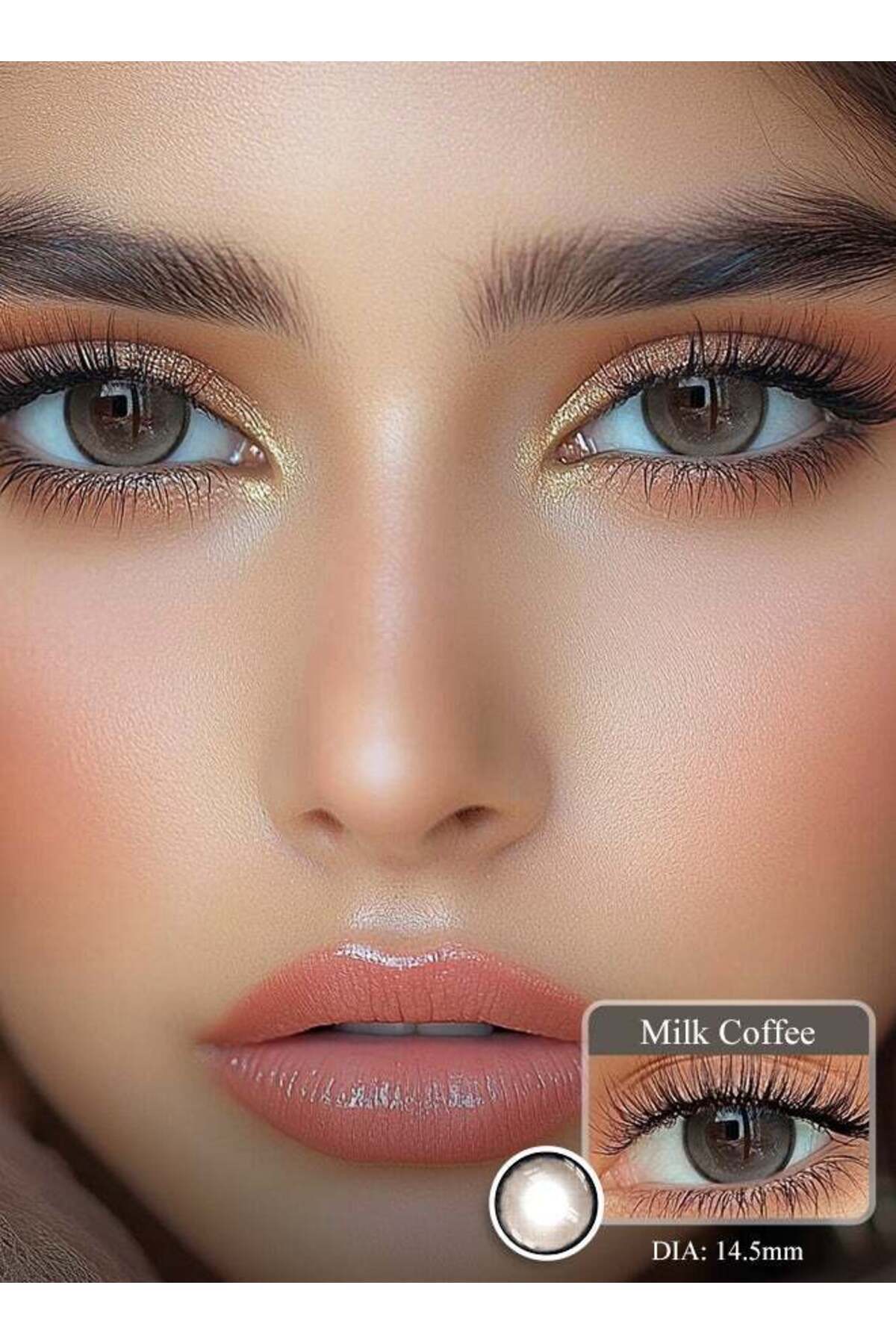 Fresh Lady Freshlady Colored Lenses Milk Coffee 14.50mm Yearly ...