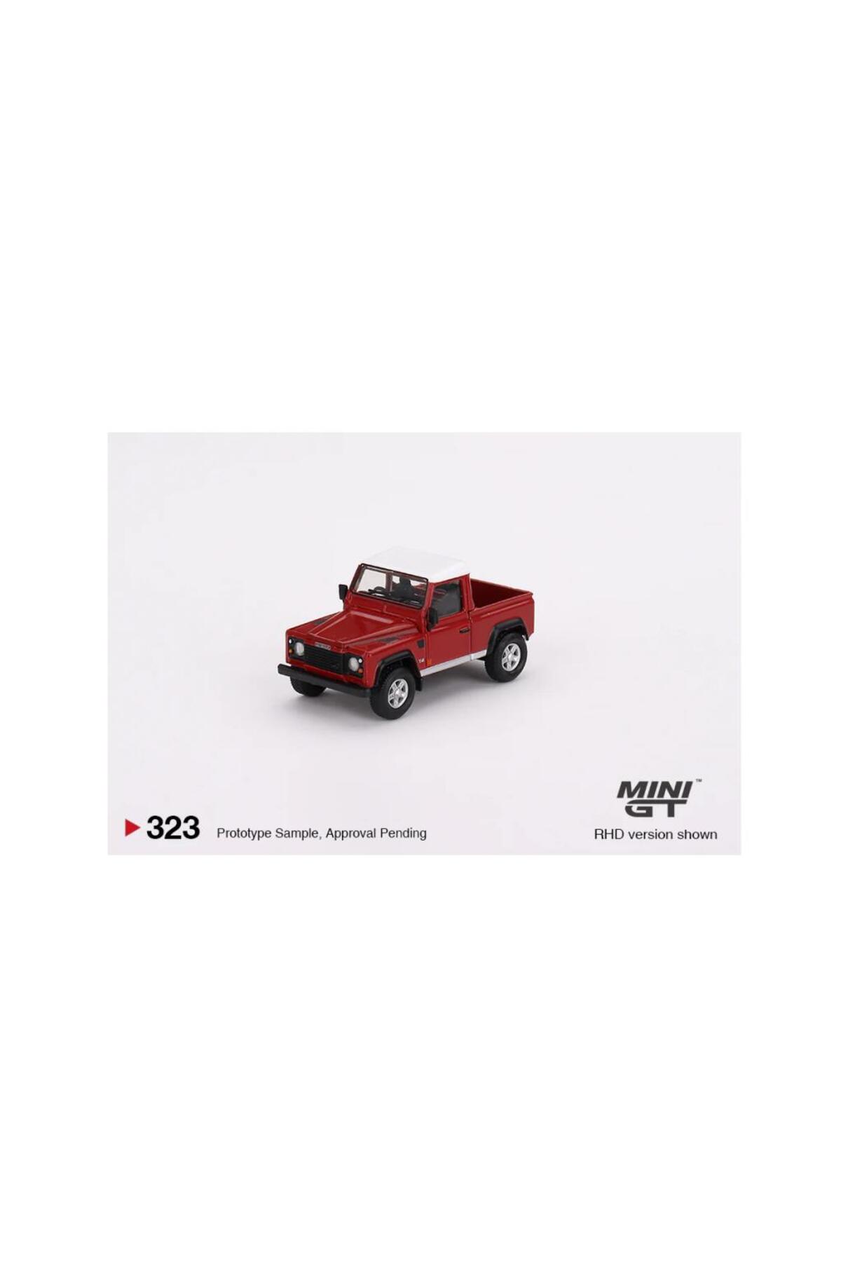 mini gt 323 Land Rover Defender 90 Pickup Masai Red 1/64 Model Araba ...