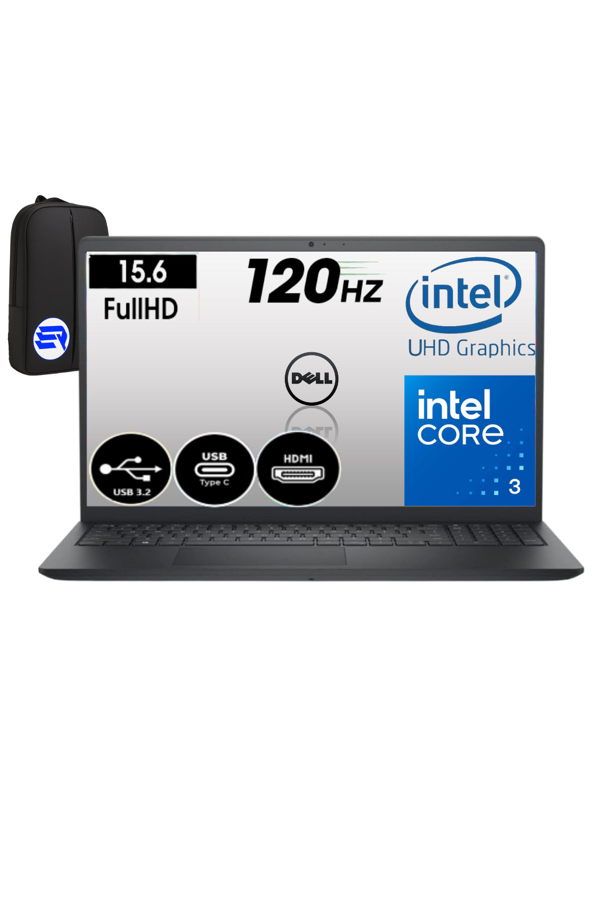 Dell 15 Intel Core i3-100U 32GB 512GB SSD 15.6" FHD 120Hz IPS Win11 Pro ...