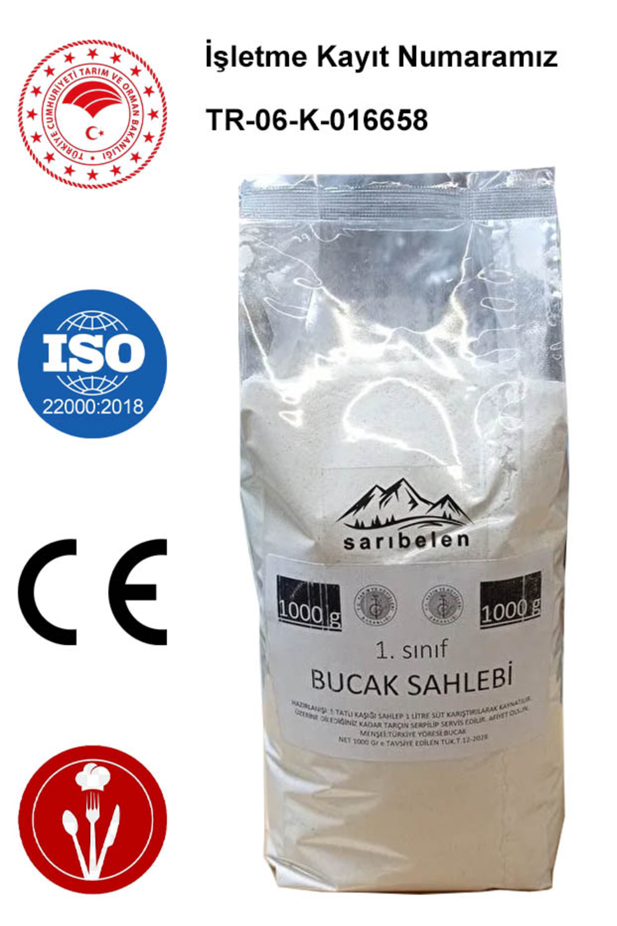 sarıbelen Bucak Salep Saf İçime Hazır Katkısız ve Doğal 1000 g - 1 kg ...
