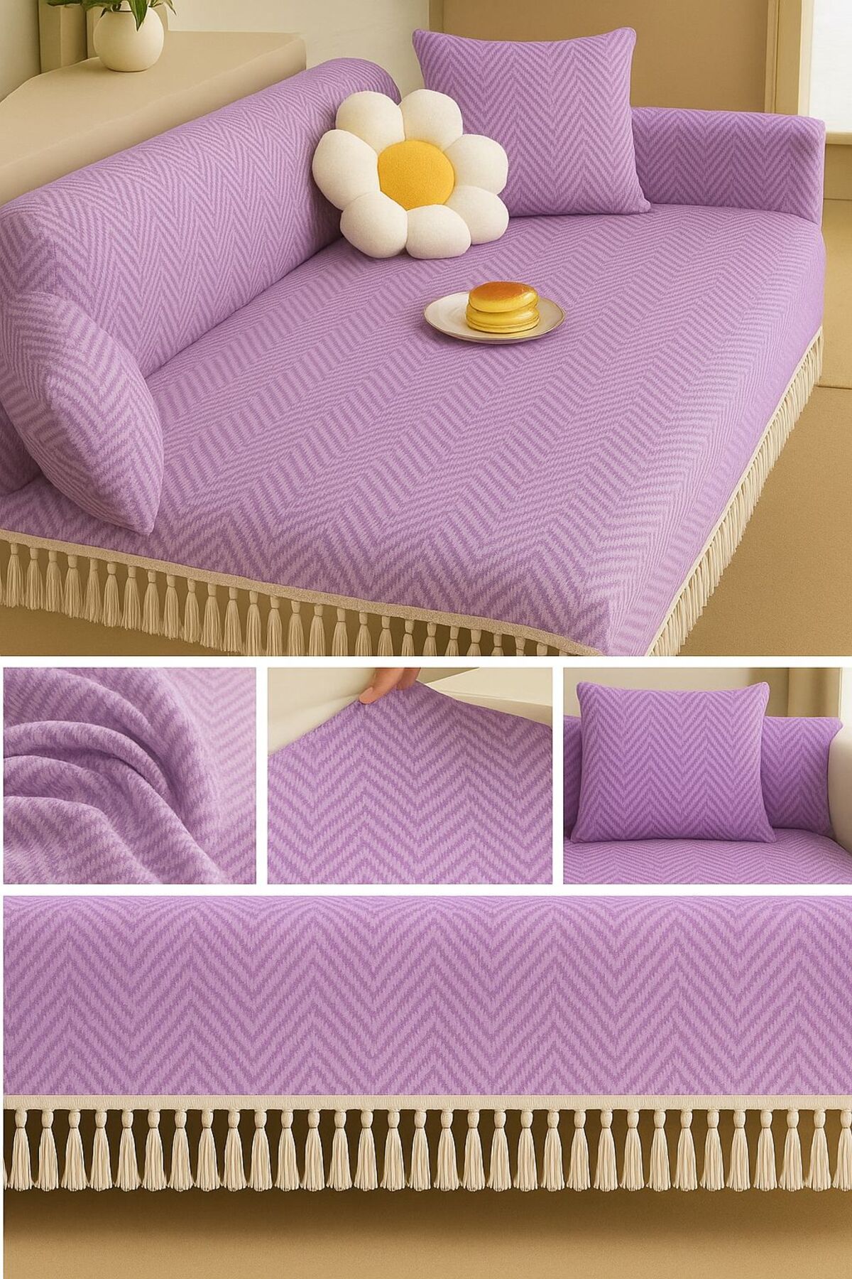 Sheri Home Berlina 2 Li Koltuk Örtüsü Kaymaz Ham Kumaş Özelliği 180 X ...