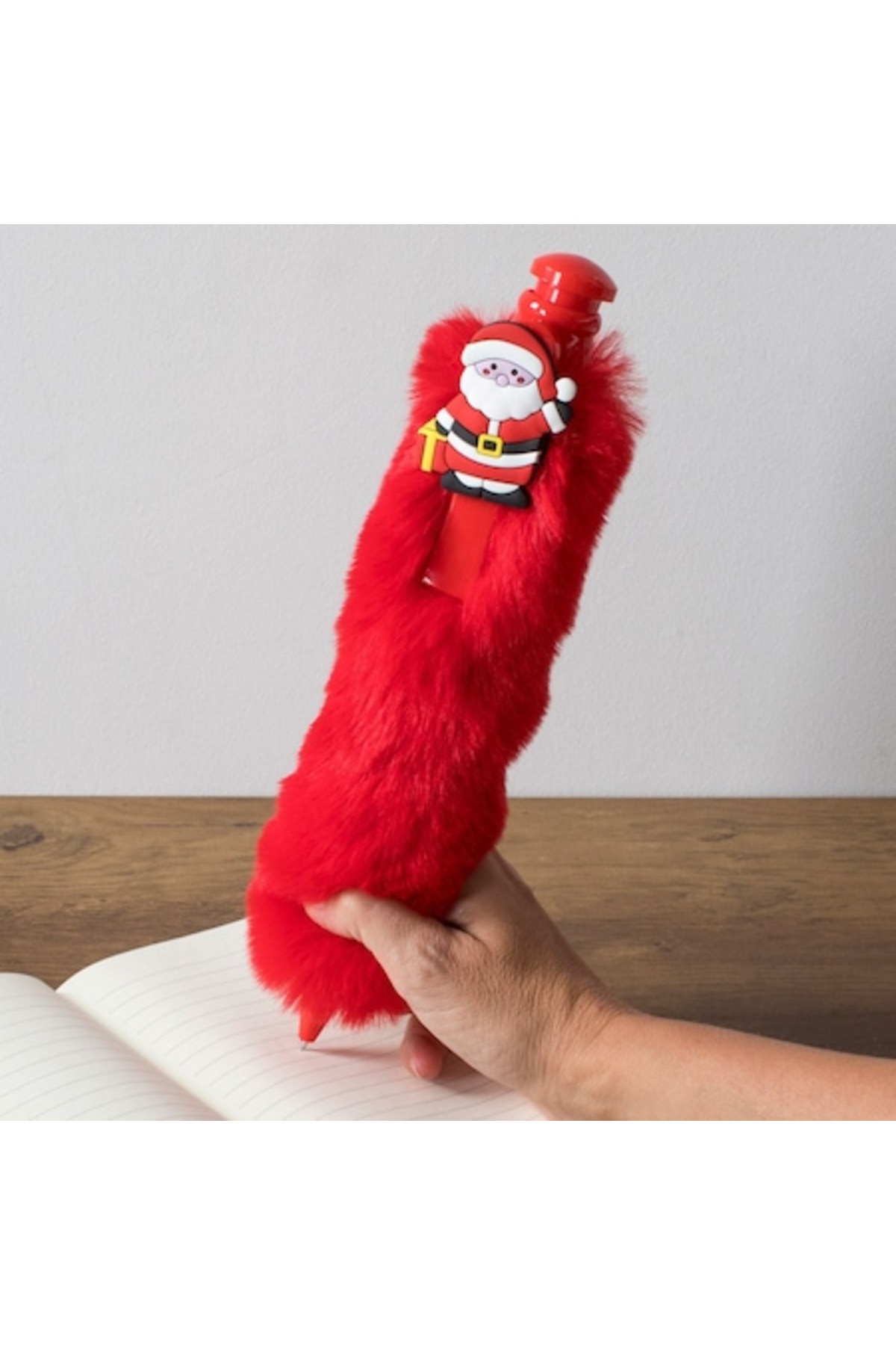OEM Large plush-bodied Santa Claus pen 28 cm- Trendyol