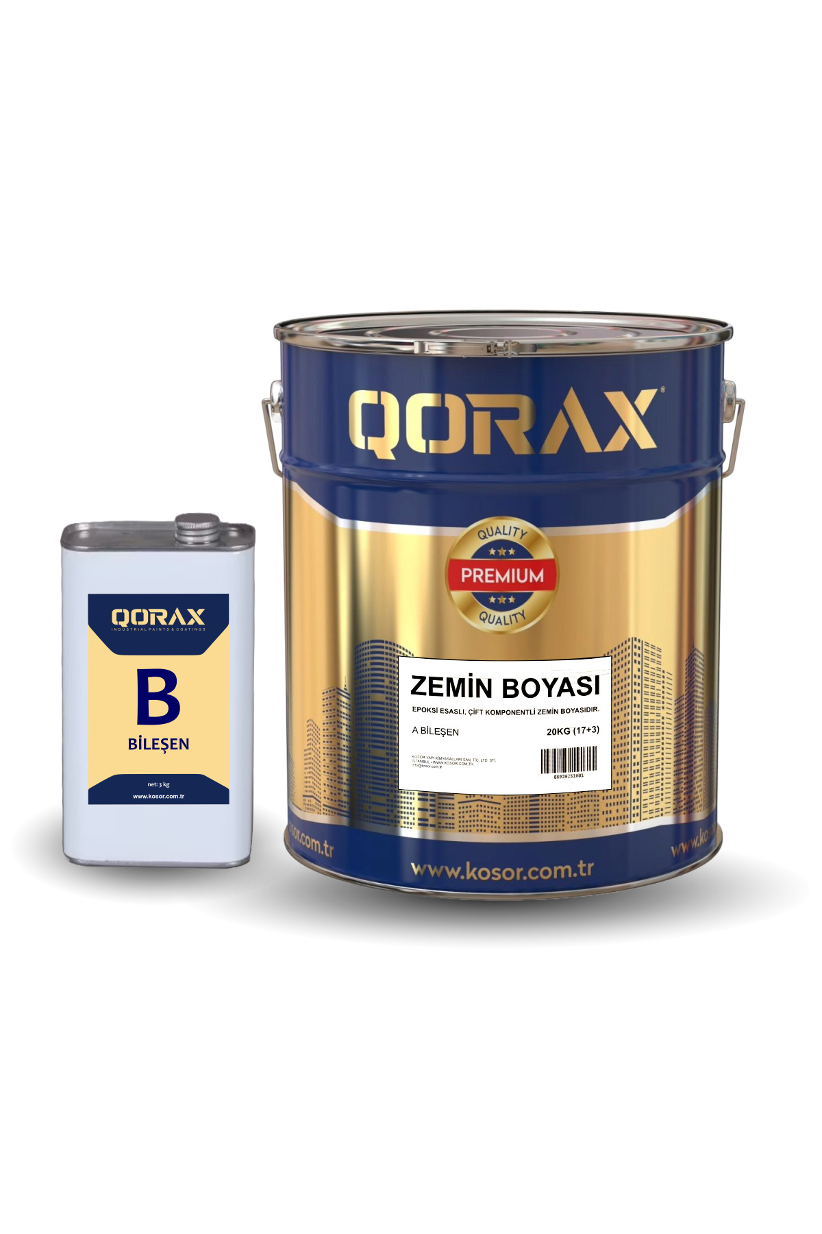 QORAX Epoksi Zemin Boyası, Zemin Boyası, epoksi boya, çift komponentli ...