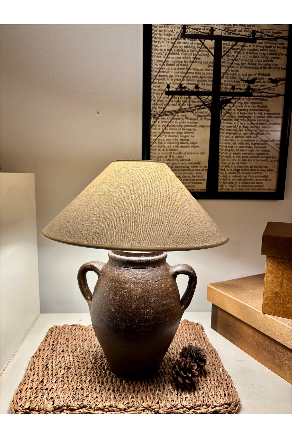 Handmade abajur,masa lambası,gece lambası,seramik vazo - Fiyatı, Yorumları
