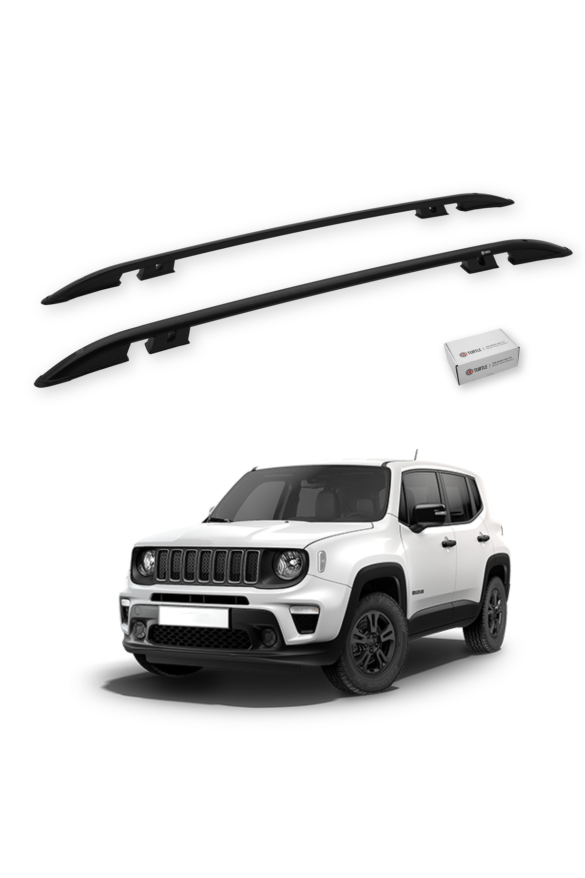 Turtle Jeep Renegade (Bu) 2015-2025 Tavan Çıtası Crown Siyah - Fiyatı ...