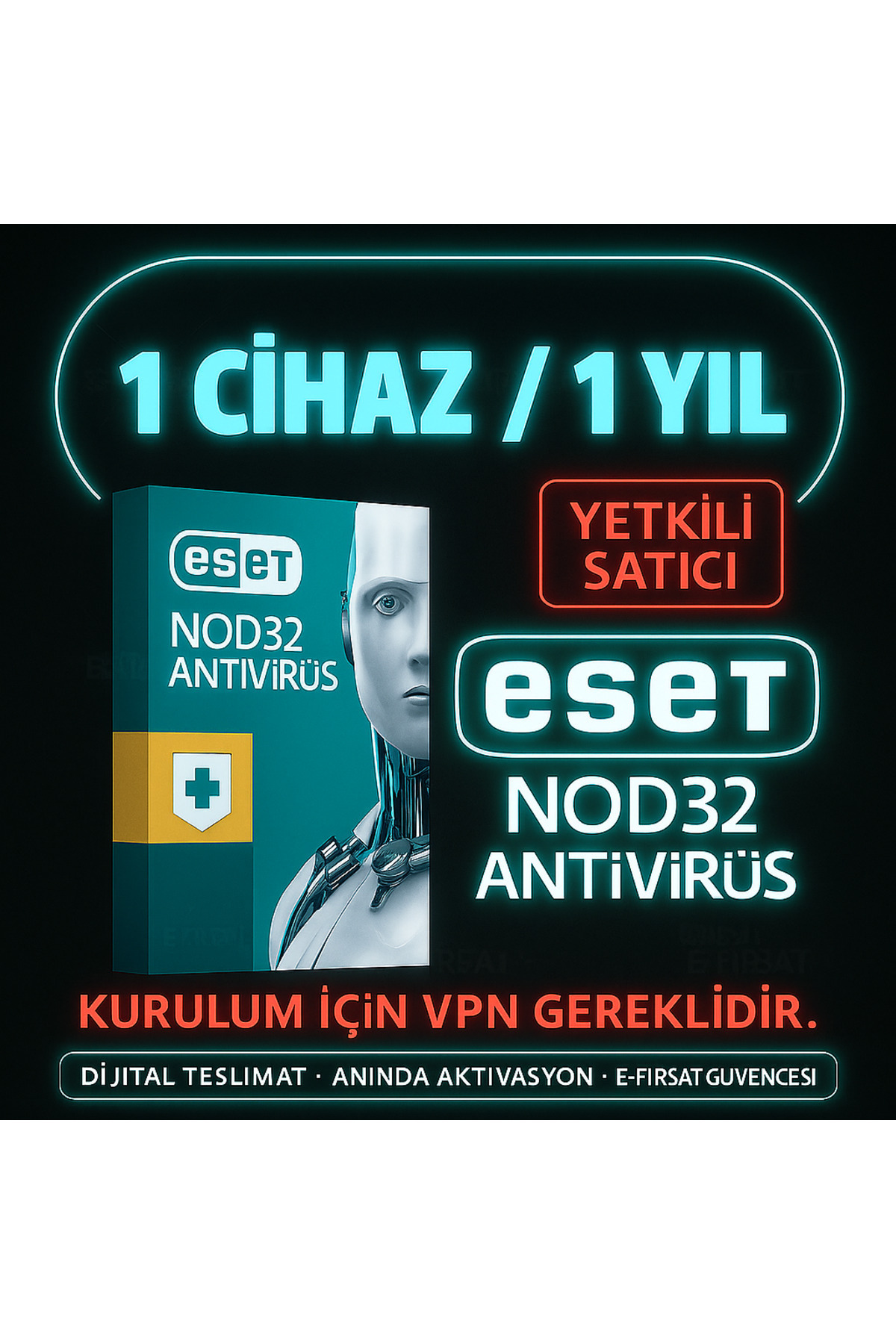 Eset NOD32 1 CiHAZ ( VPN KURULUMU GEREKLİDİR.) - Fiyatı, Yorumları