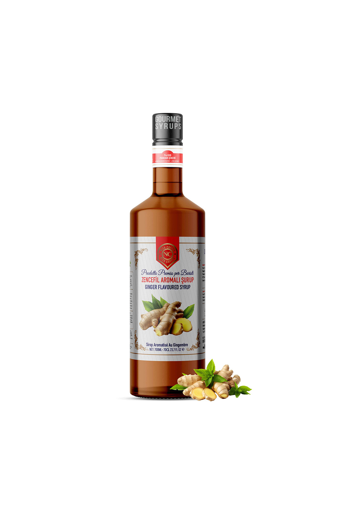 Nish Coffee Nish Zencefil Aromalı Şurup 700 ML - P - Fiyatı, Yorumları
