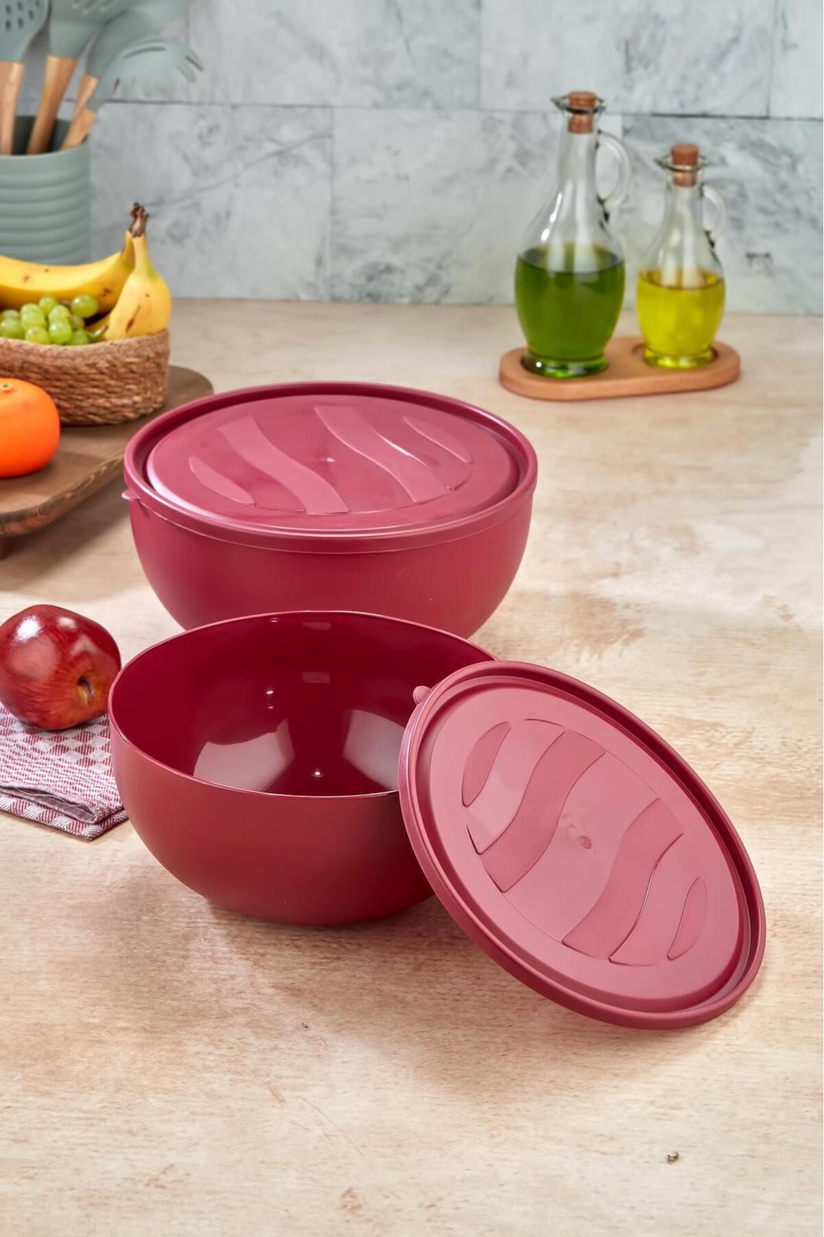 YUT LİFE 2 Li Set 6 LT / 4 LT Tupper Model Saklama Kabı Badya, Hamur ...