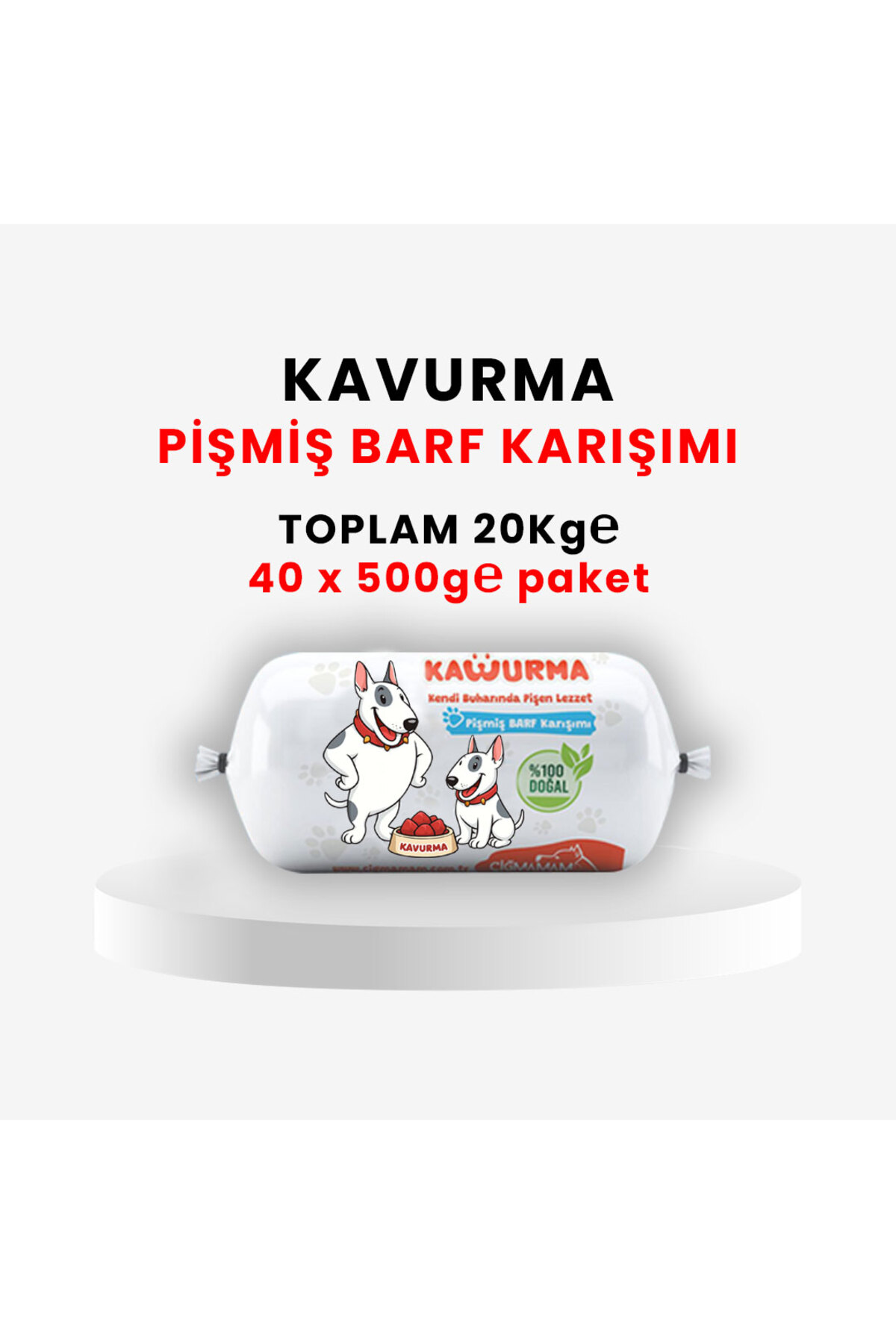 Çiğmamam Doğal Kedi ve Köpek Maması Çiğmamam Kavurma Pişmiş BARF Köpek ...