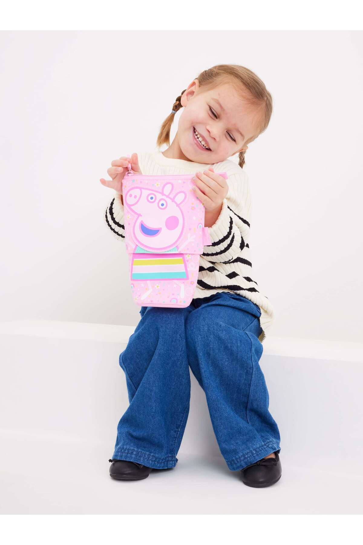 SMIGGLE Peppa Pig 2’si 1 Arada Standlı Kalemlik – Pembe / Lisanslı Kız ...