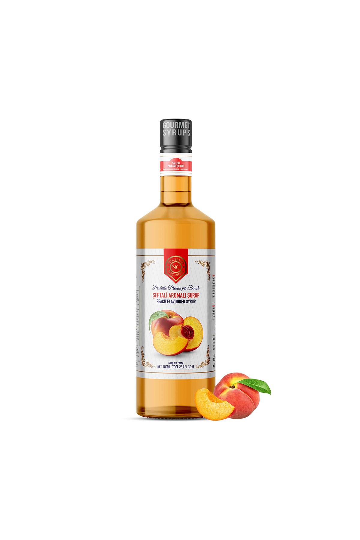 Nish Coffee Nish Şeftali Aromalı Şurup 700 ML - P - Fiyatı, Yorumları