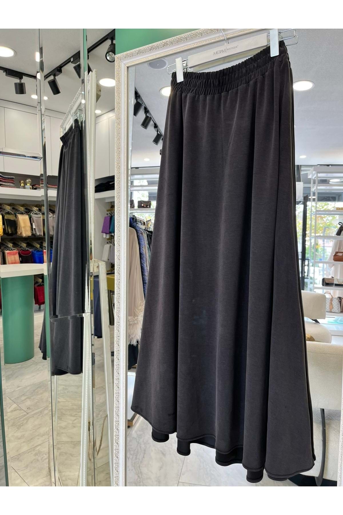 MERAM BUTİK ADN ÖRME CUPRA ETEK - SİYAH - 3 - Fiyatı, Yorumları