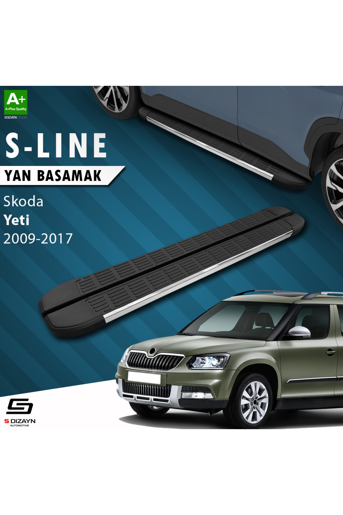 S Dizayn S-Dizayn Skoda Yeti S-Line Krom Yan Basamak 173 Cm 2009-2017 ...