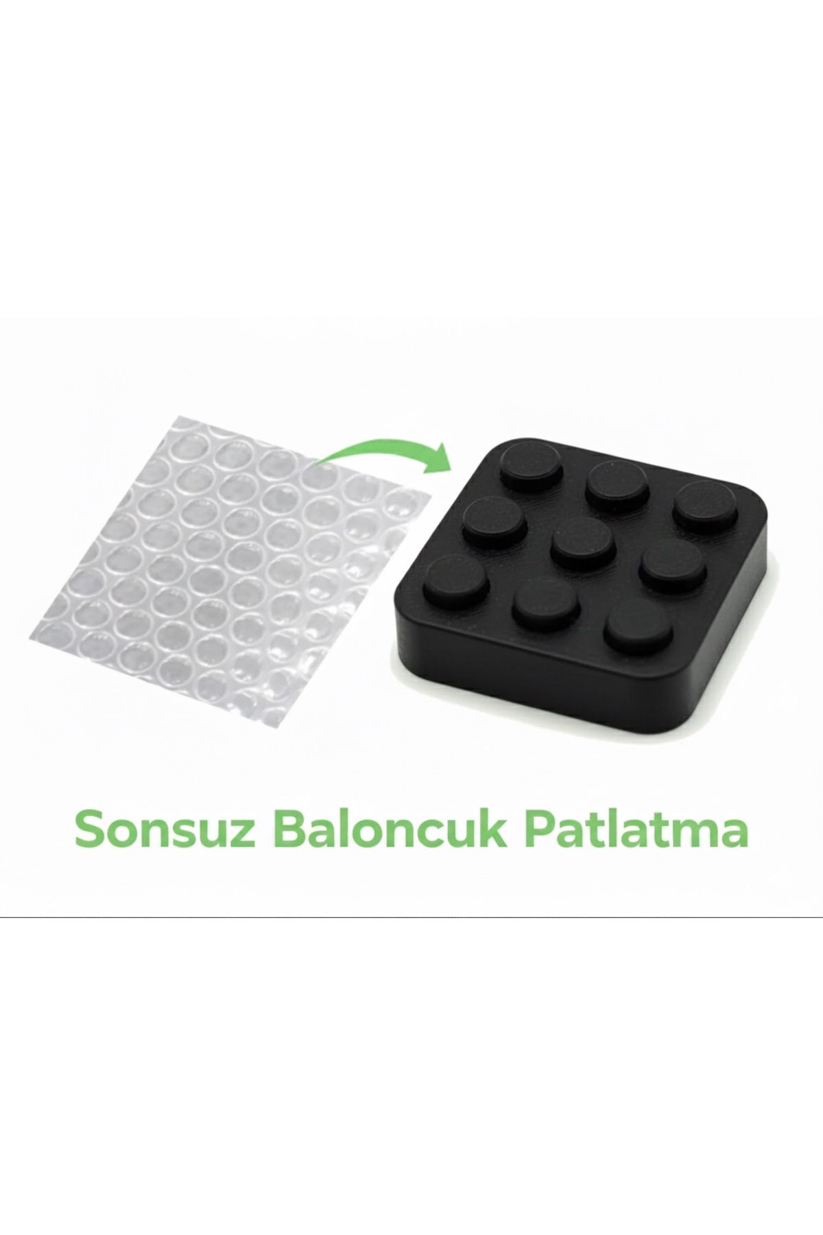 Pluto 3D Sonsuz Baloncuk Patlatma Fidget Oyuncağı - PLA Malzeme, Stres ...