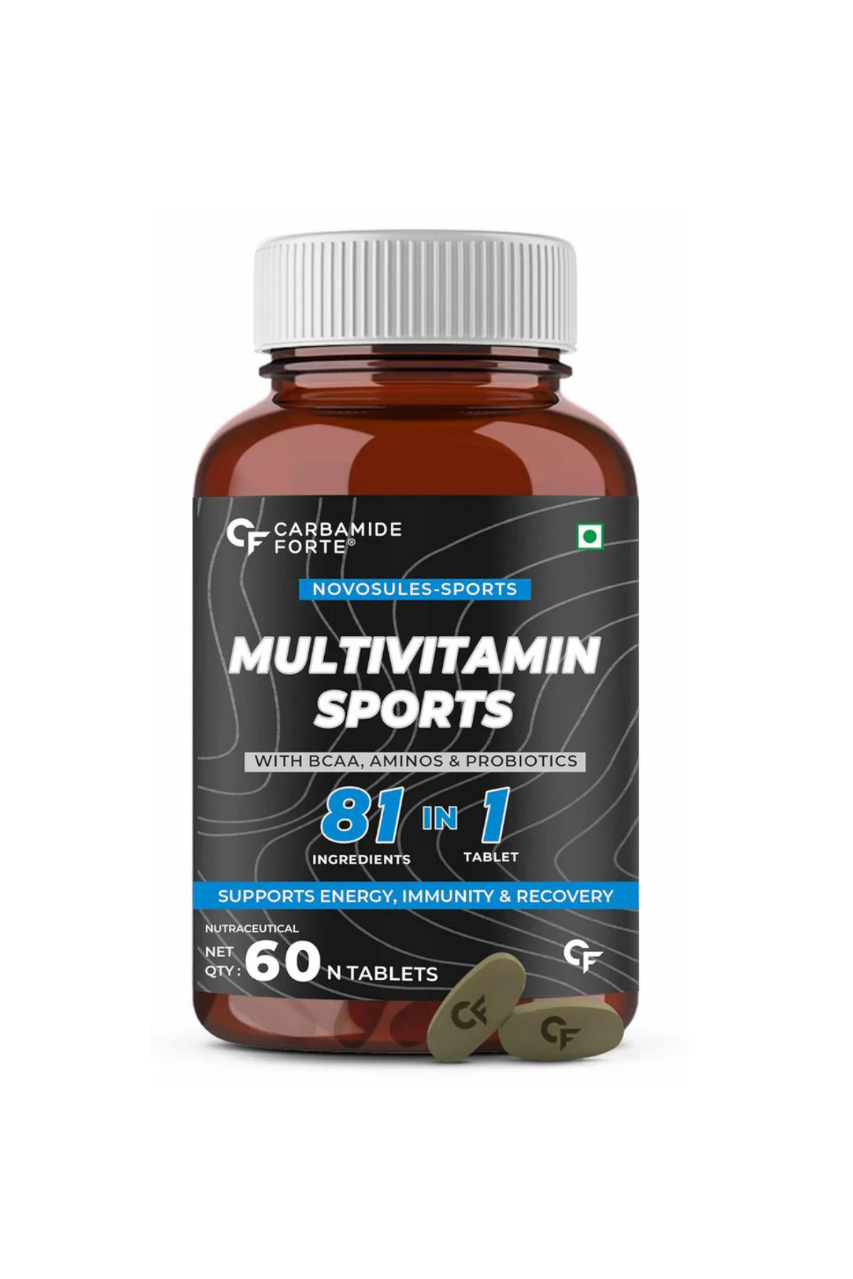 Carbamide Forte Multivitamin Sports | BCAA, Aminos & Probiotics | 60 ...