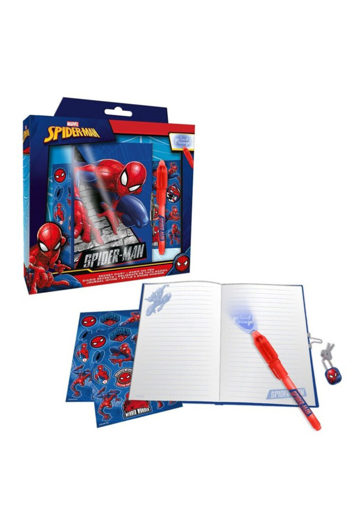 Spiderman Spider-Man Wall diary set + magic pen- Trendyol