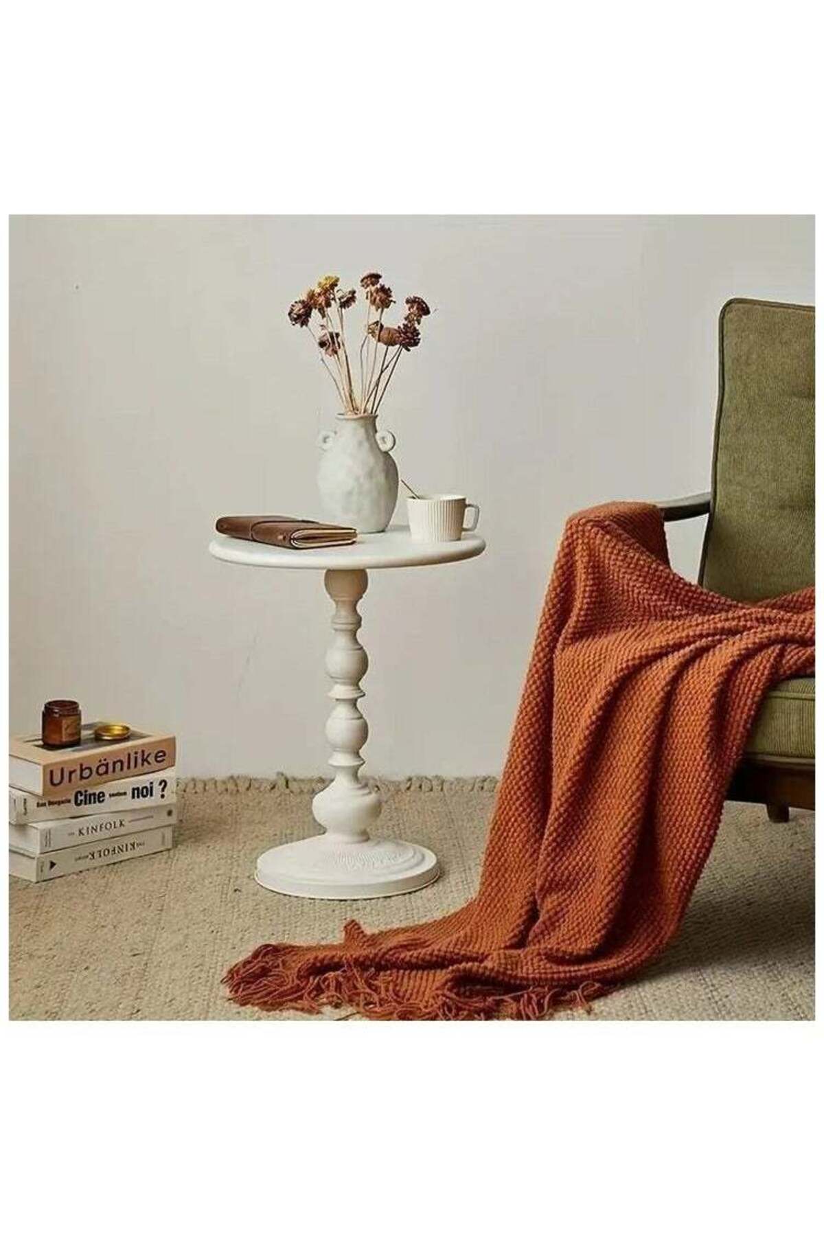 Generic MIXDE Vintage Style Sofa Side Table, Light Luxury Style Coffee ...