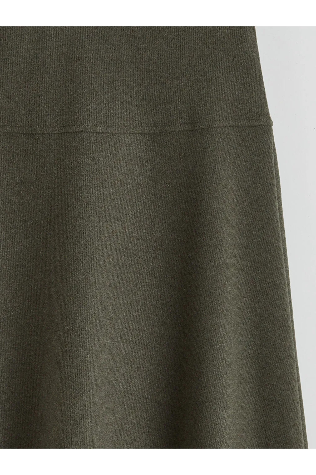 LC Waikiki LCW Modest Haki Beli Lastikli Kloş Etek - Fiyatı, Yorumları