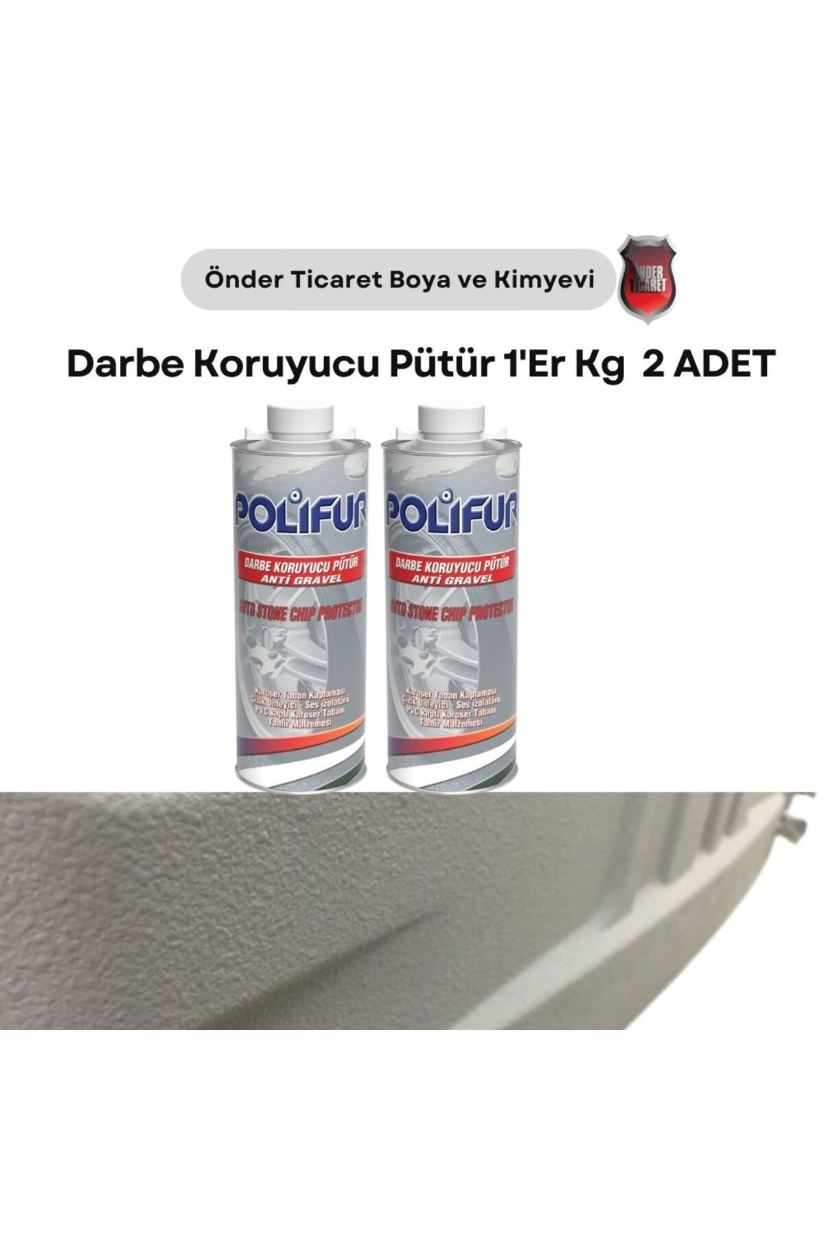 POLIFUR Darbe Koruyucu Pütür Beyaz 1'er Kg 2 Adet | Araç Altı Kaplama ...