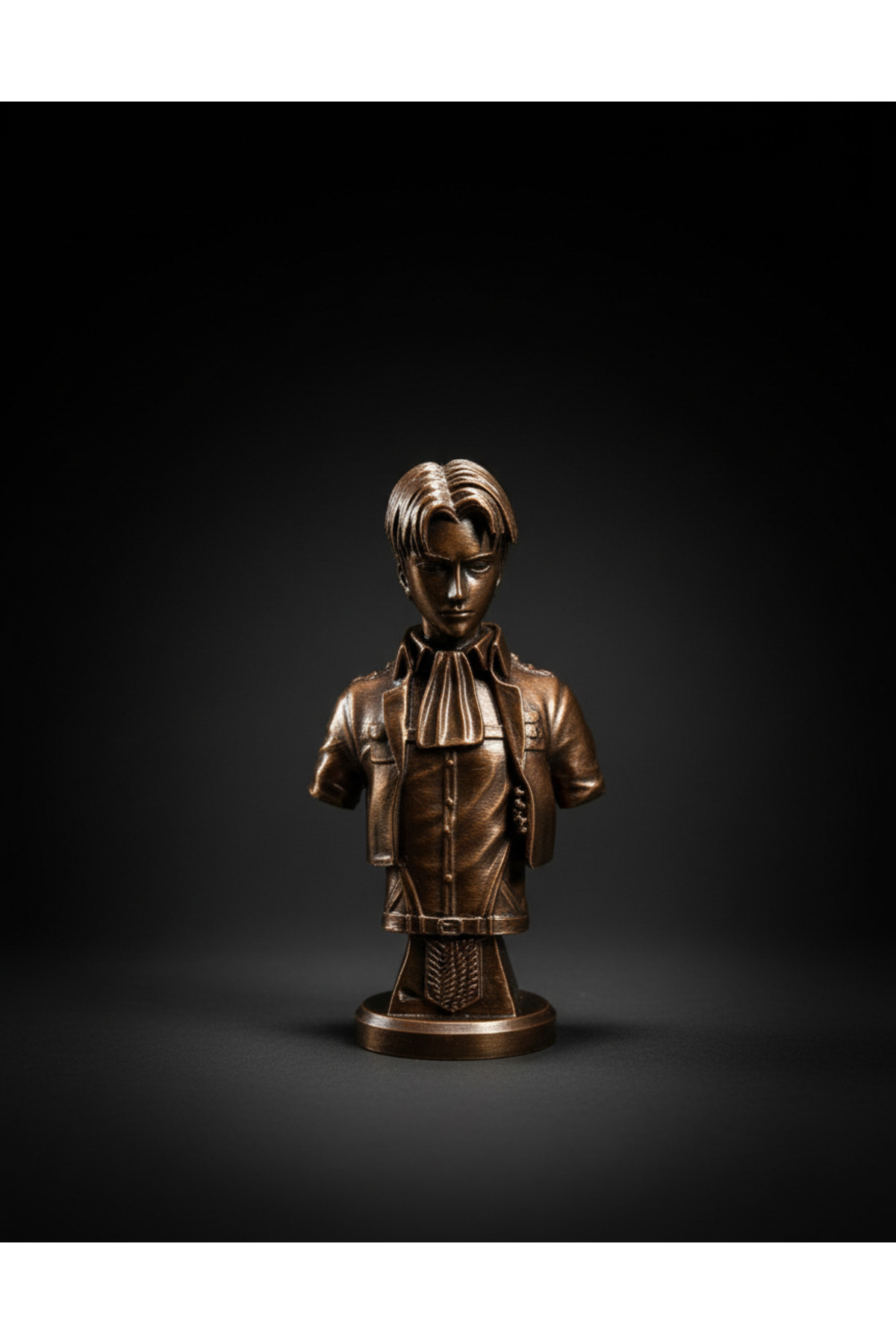 SİSUprintlab Attack on Titan Levi Ackerman Büst Figür (10 cm) - Bronz ...