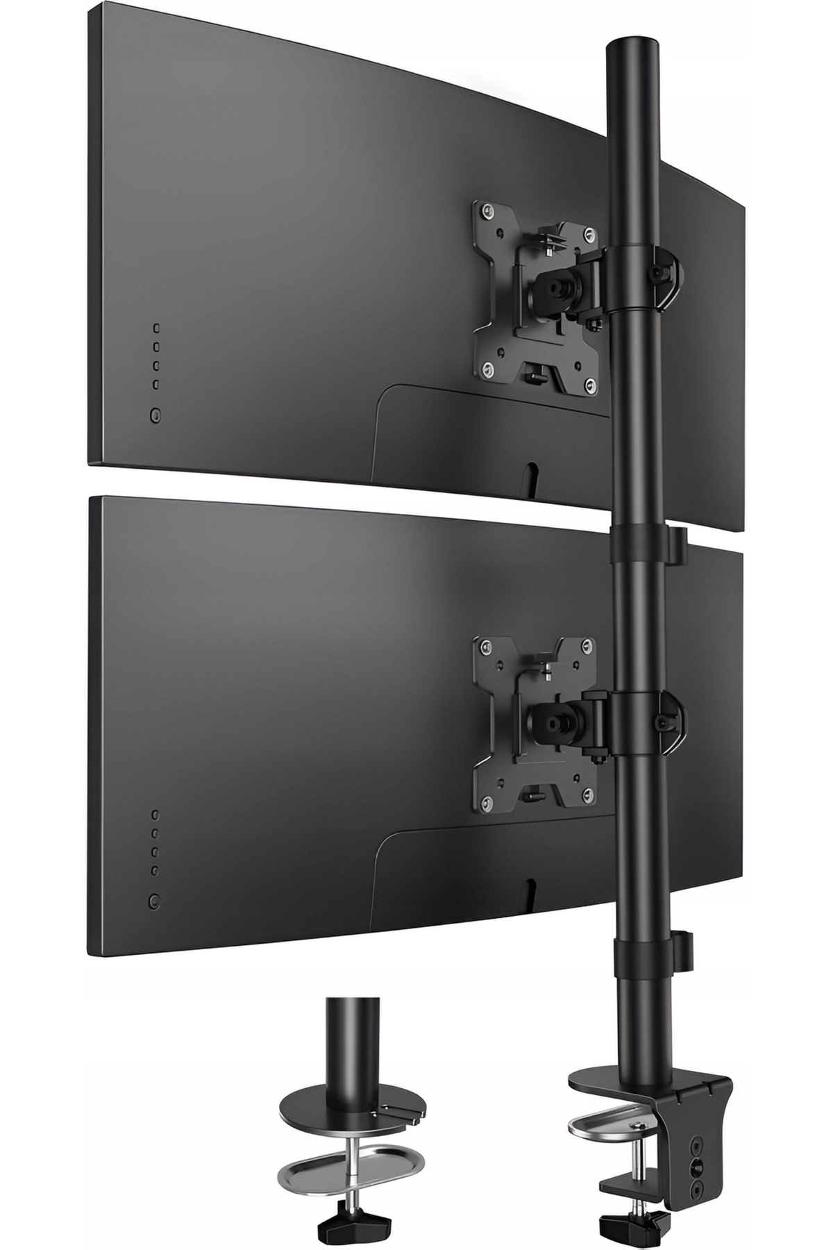 Other VERTICAL desk mount for 2 MONITORS 13-32" VESA 75 100 Vertical ...