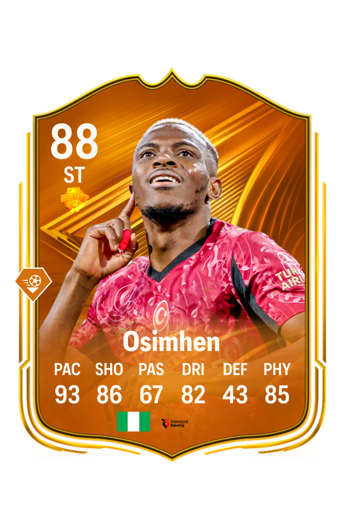 BERKANTTP Victor Osimhen FC 26 Star Performer Fut Card - Fiyatı, Yorumları
