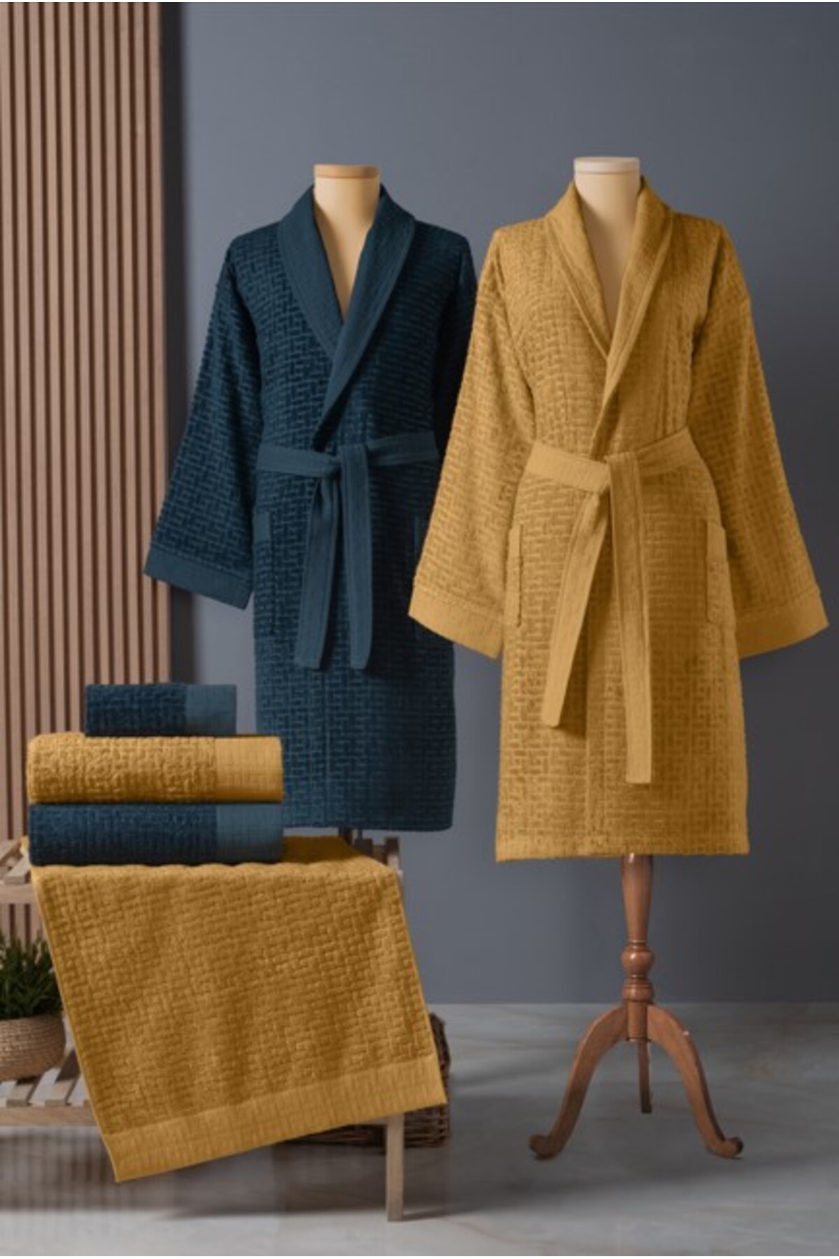 AyrStore Bambu Bornoz Seti Lisse Moonlit Amber - Fiyatı, Yorumları