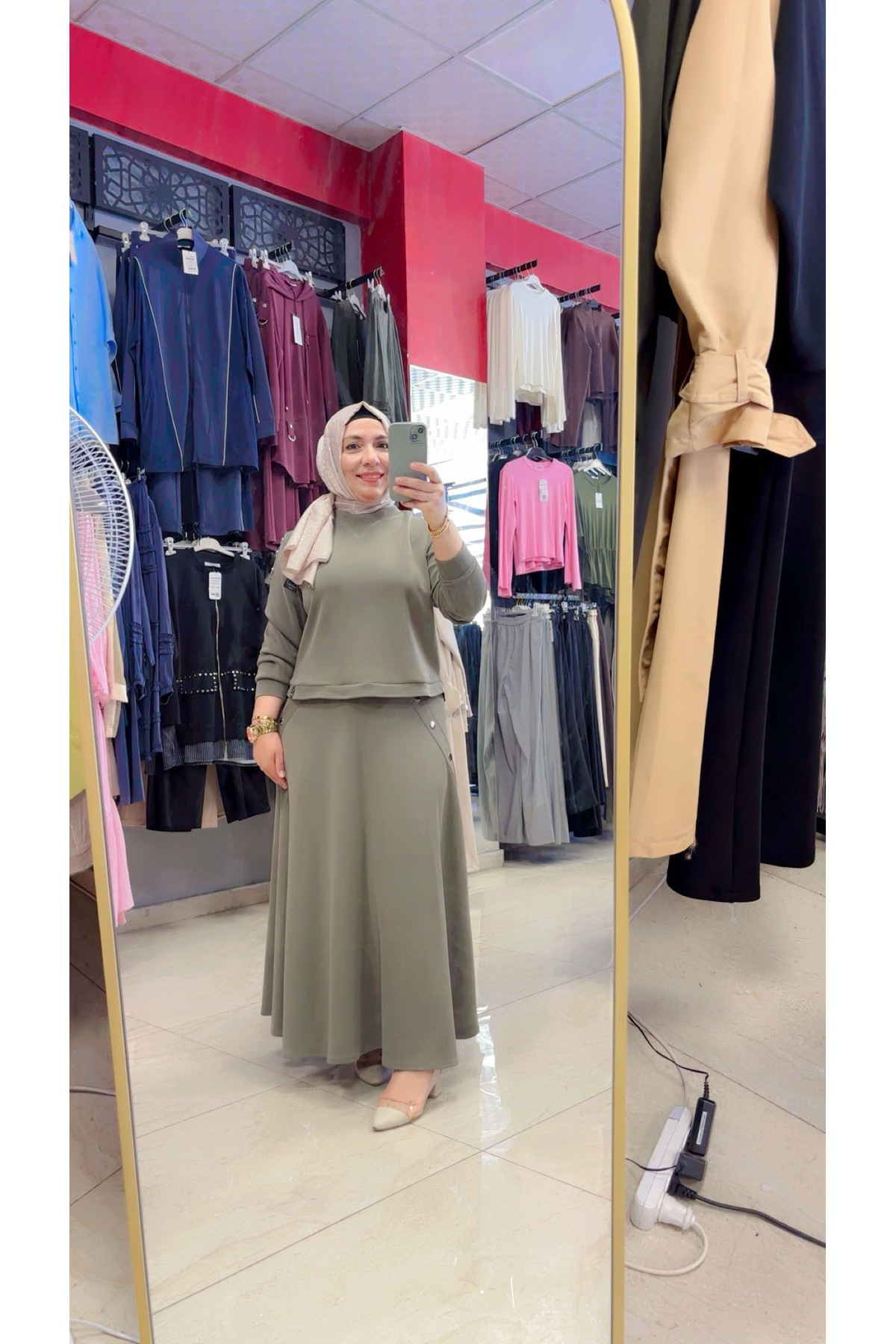 Laviva Fashion Omuzda Düğme Detaylı Etekli Takım - Fiyatı, Yorumları