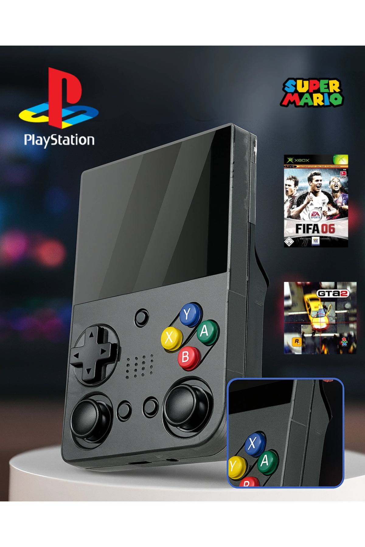 Clevora Retro El Atarisi 3.5 HD Ekran – PSP PS1 Mario GTA FIFA Destekli ...