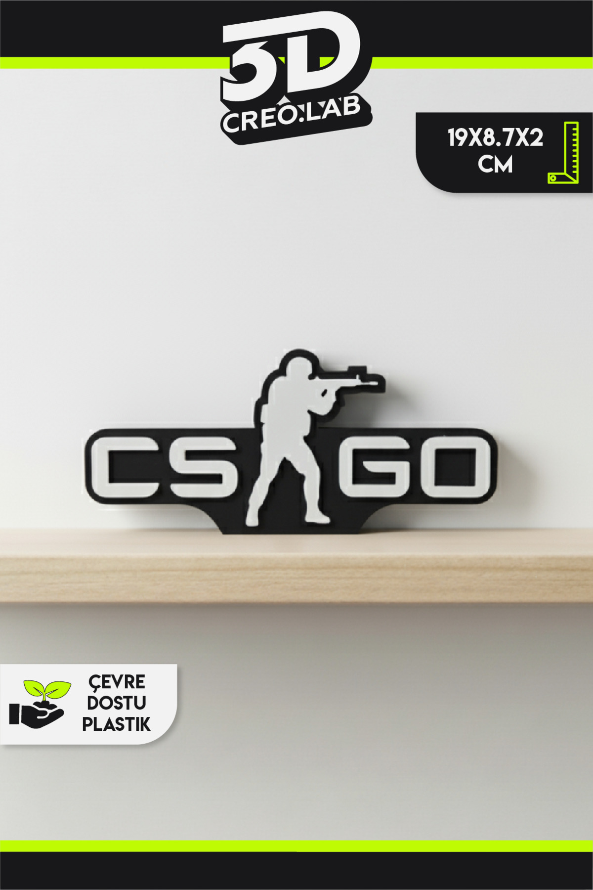 3Dcreo.lab CS GO Masaüstü Dekor Logo - Fiyatı, Yorumları