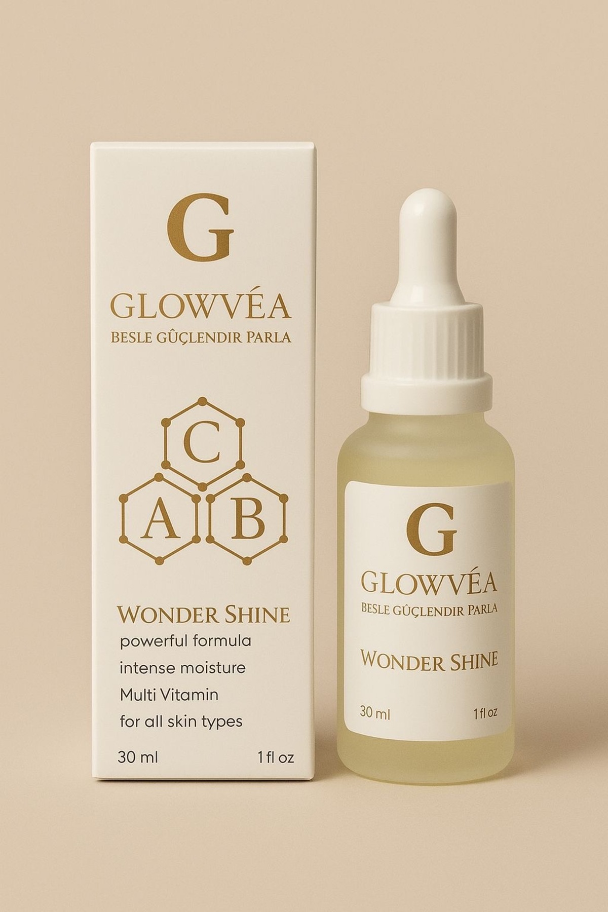 GLOWVEA COSMETİCS Wonder Shine Multivitamin Serum Vitamin C, B3 ...