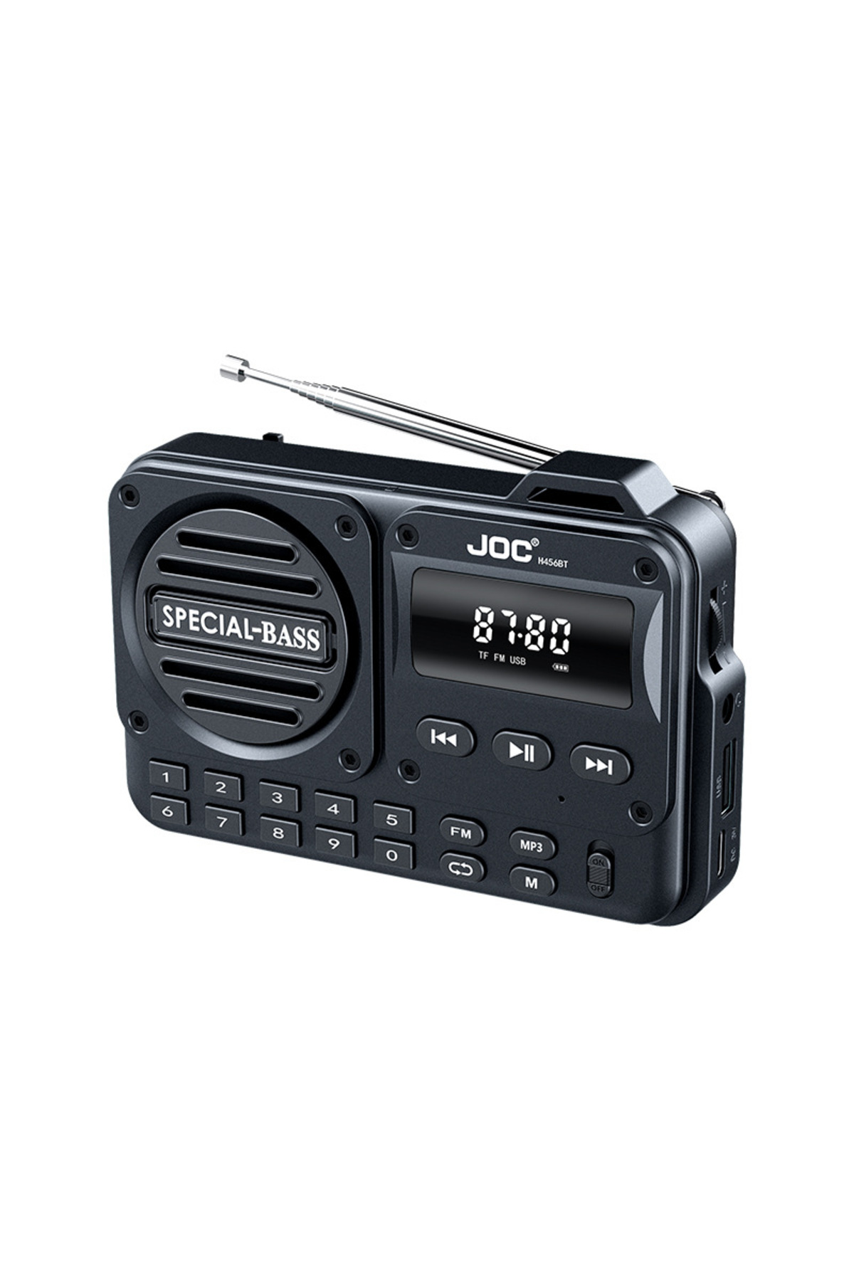 OEM Portable Bluetooth radio 456BT with digital display, USB and built ...