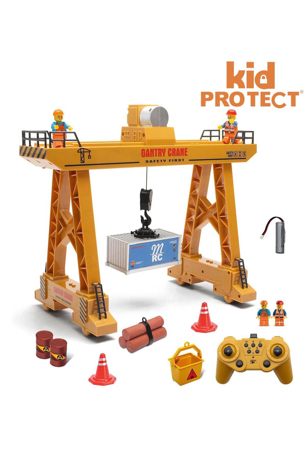 KidProtect Super Realistic Remote Control Crane for Kids MegaCrane X, 1 ...