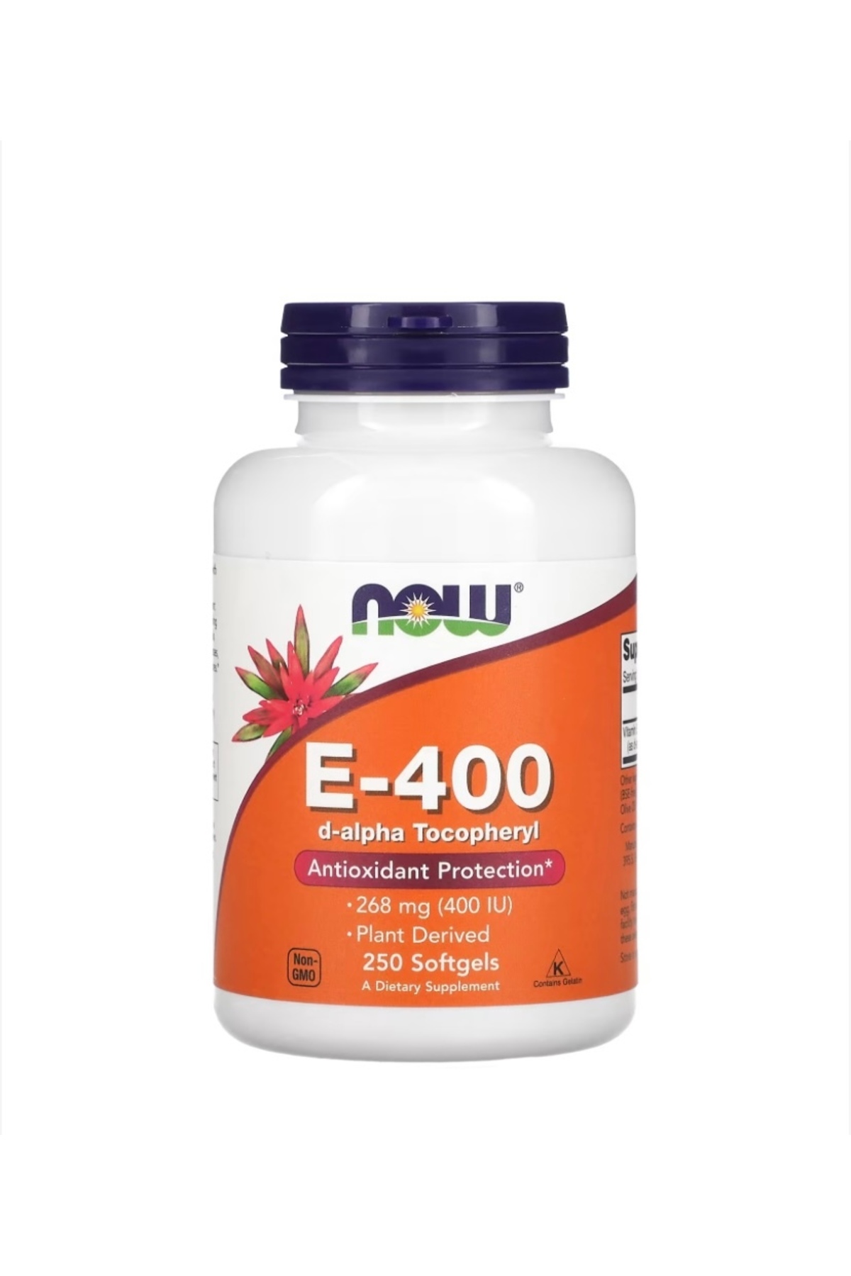 Now Foods E-400 With Mixed Tocopherols 268 mg 400 IU 250 Capsules ...