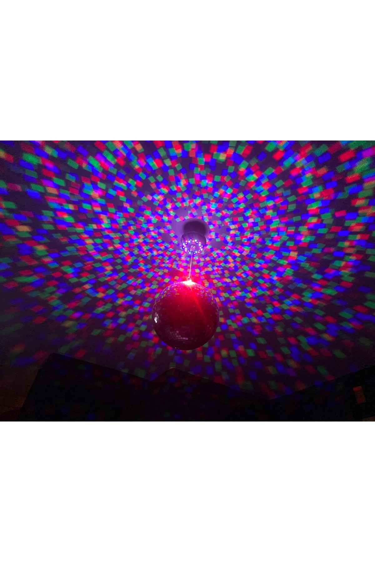 DİSKO PLAK DİSKO TOPU 30 CM MOTORLU 24 LED Lİ - Fiyatı, Yorumları