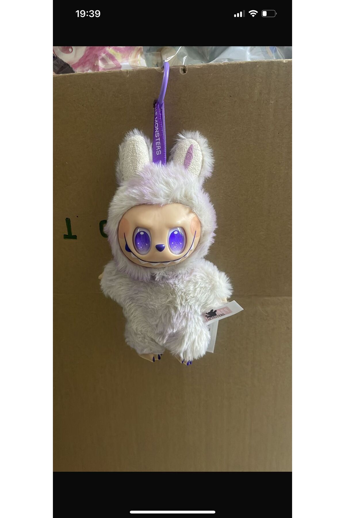 lowell home Labubu Peluş Bebek Peluş Oyuncak Labubu Anahtarlık 18 cm ...