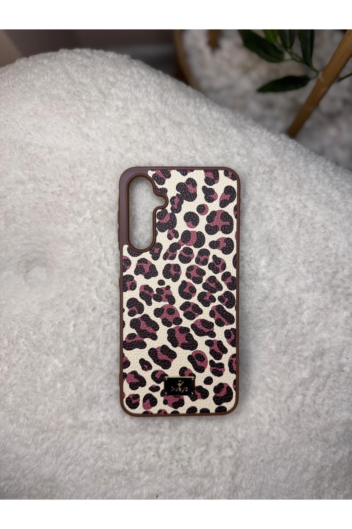 ila bags Galaxy S21 FE Uyumlu Leopar Tasarım Deri Telefon Kılıfı ...