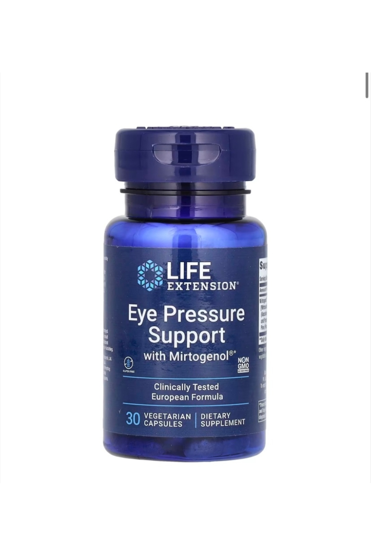 Life Extension Eye Pressure Support With Mirtogenol 30 Veg Capsules ...