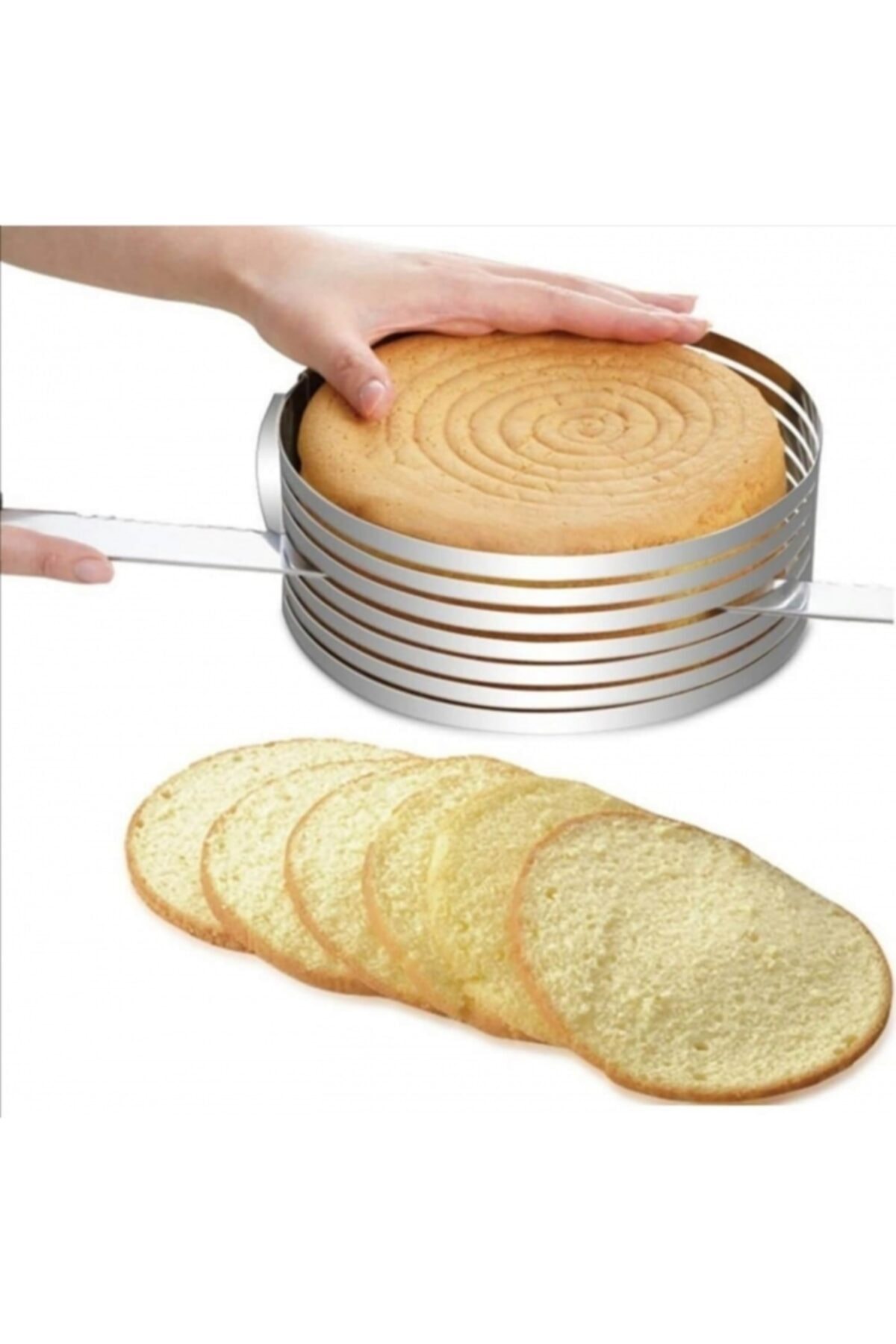 öztürkler Dilimli Ayarlı Yuvarlak Kesim Çemberi Pasta Kek Kalıbı Fiyatı ...