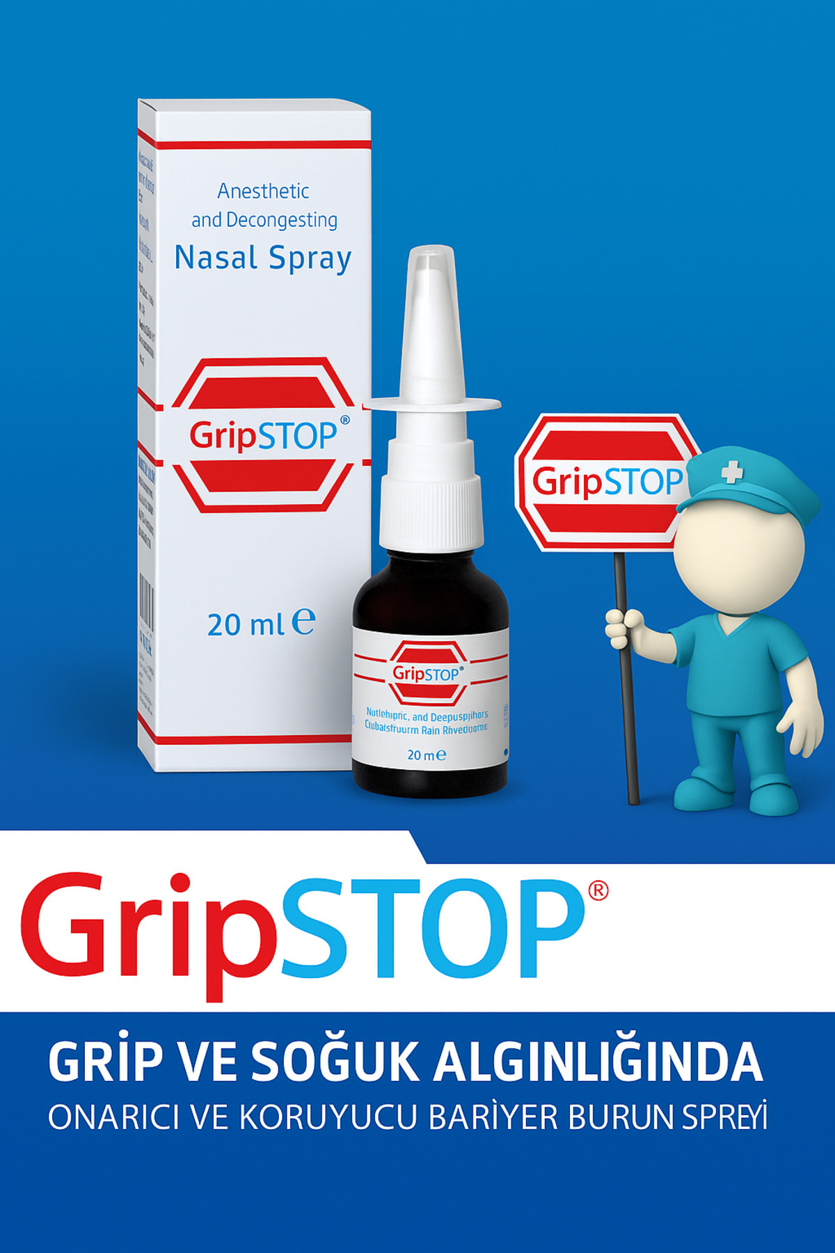 GenelTedarik GripSTOP burun spreyi 20ml - Fiyatı, Yorumları