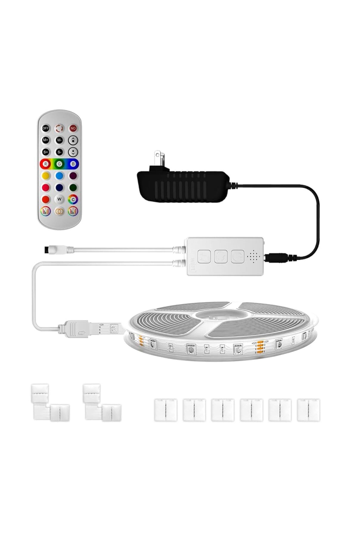 Forest RGB LED Şerit Kumandalı Full Set 5 Metre Silikonlu İç Mekan ...