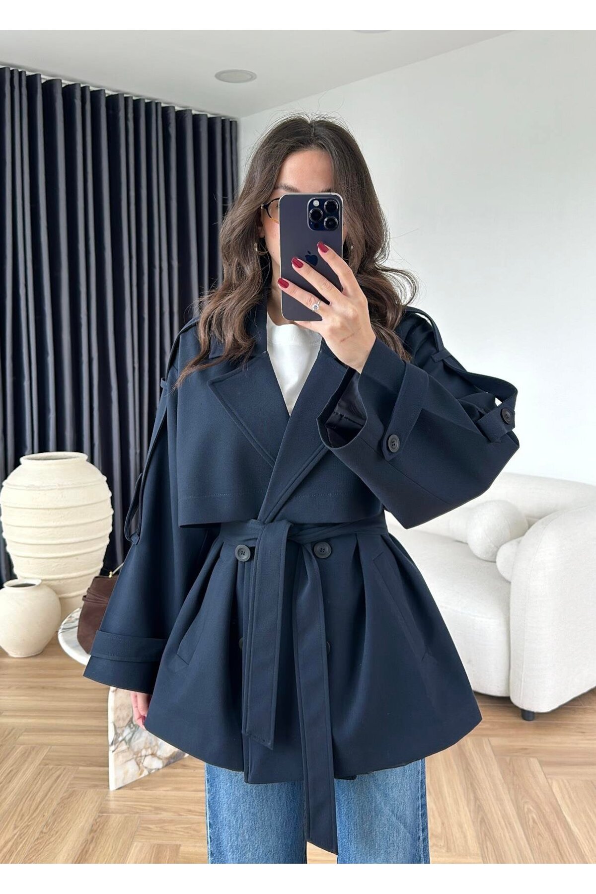 Lady Pixie Kadın Premium Kalite Ara Boy Trençkot - Fiyatı, Yorumları