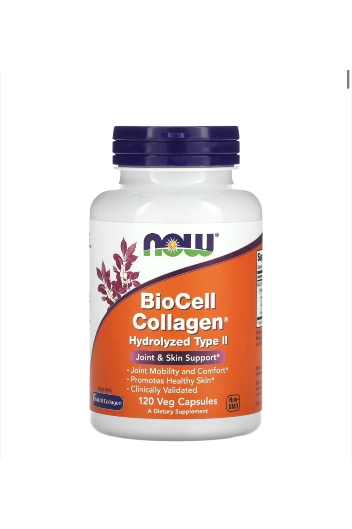 Now Foods Biocell Collagen Hydrolyzed Type 2 120 Veg Capsules - Fiyatı ...