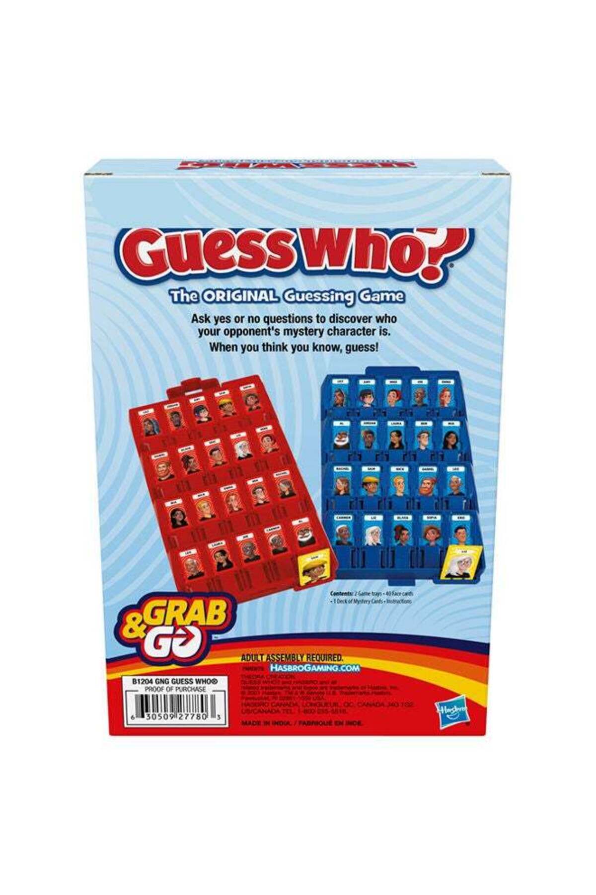 Generic HASBRO - GAMING Guess Who? Grab and Go â€“ Original Guessing ...