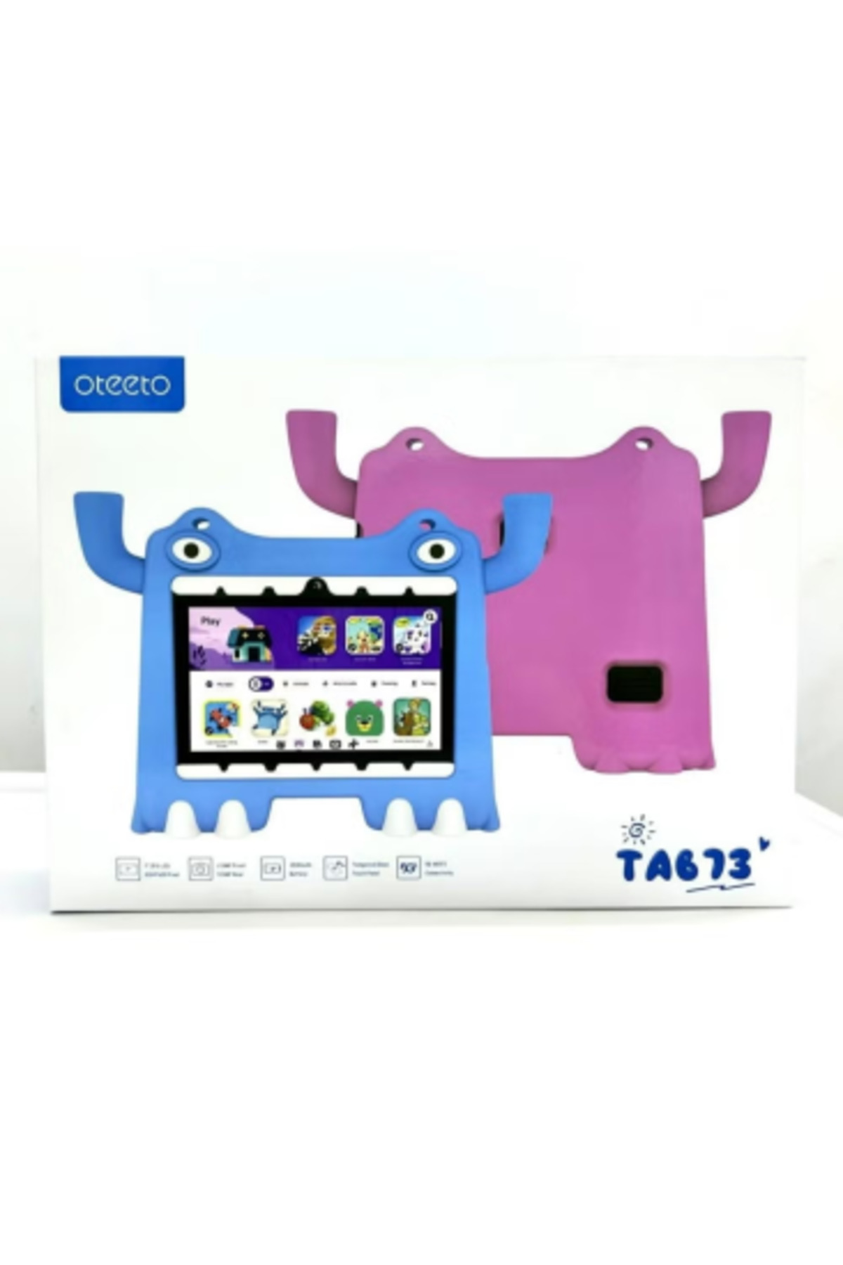 OTEETO Tab 73 Kids Tablet 7-inch IPS LCD, 6GB/128GB, WiFi/5G- Trendyol