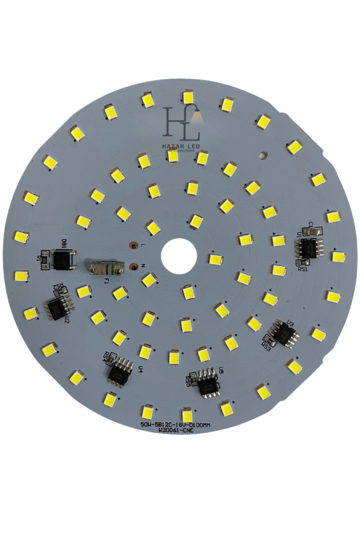 Hazar Led 220 Volt 50 Watt SMD 2835 Ledli Hazır Projektör Ledi Beyaz ...