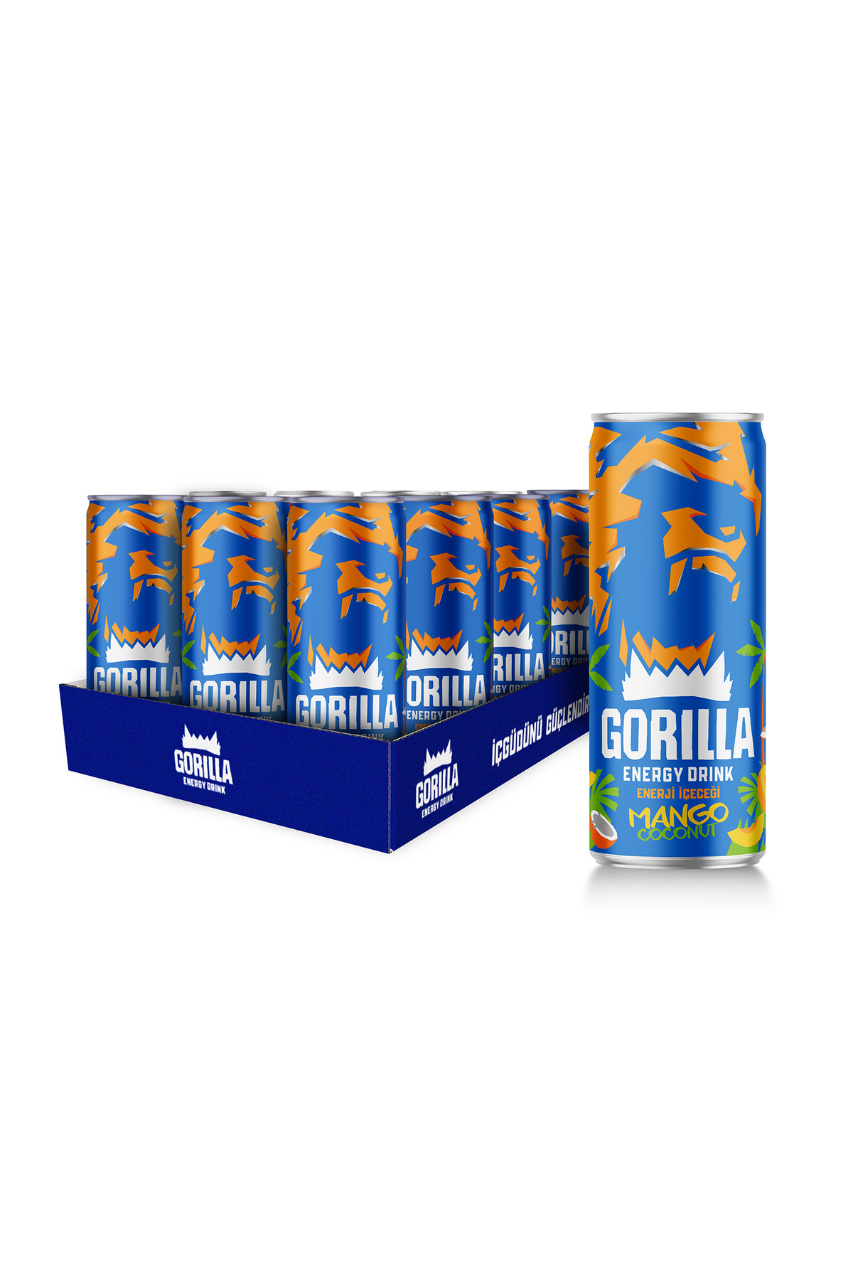 GORİLLA ENERGY Mango - Hindistan Cevizi Aromalı 250 ML 12'li - Fiyatı ...