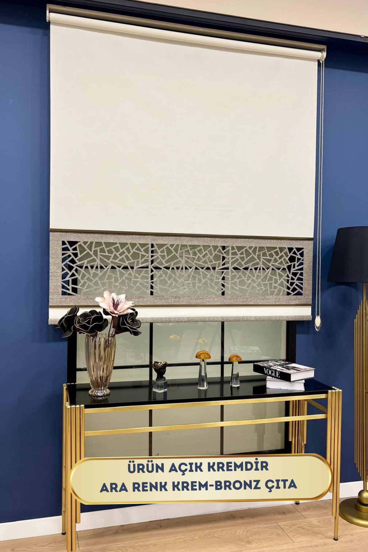 VOLPER MEKANİK Volper LZR130 Çift Renkli Lazer Kesim Stor Perde Açık ...