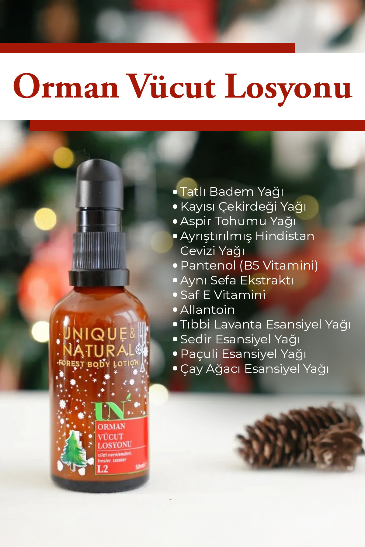 UN Unique & Natural Forest Body Lotion 50ml- Trendyol